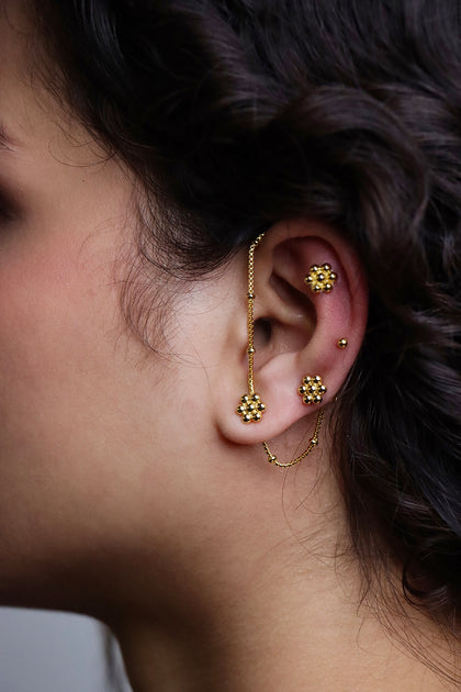 Seederi Earring Extender in Silver Tone – Shop Lune Global Private Limited