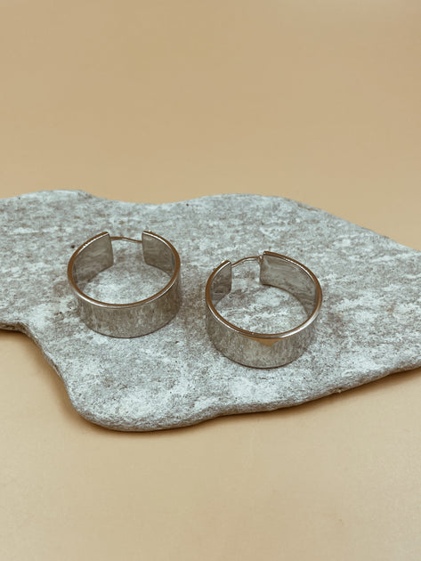 Big Tamara Hoops in Silver Tone – Shop Lune Global Private Limited