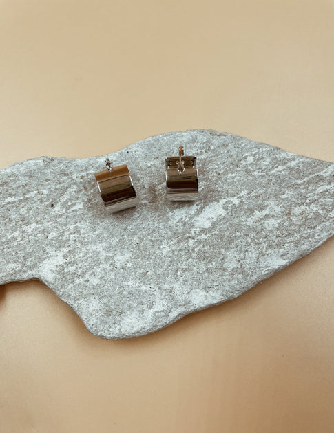 Small Tamara Hoops in Silver Tone – Shop Lune Global Private Limited