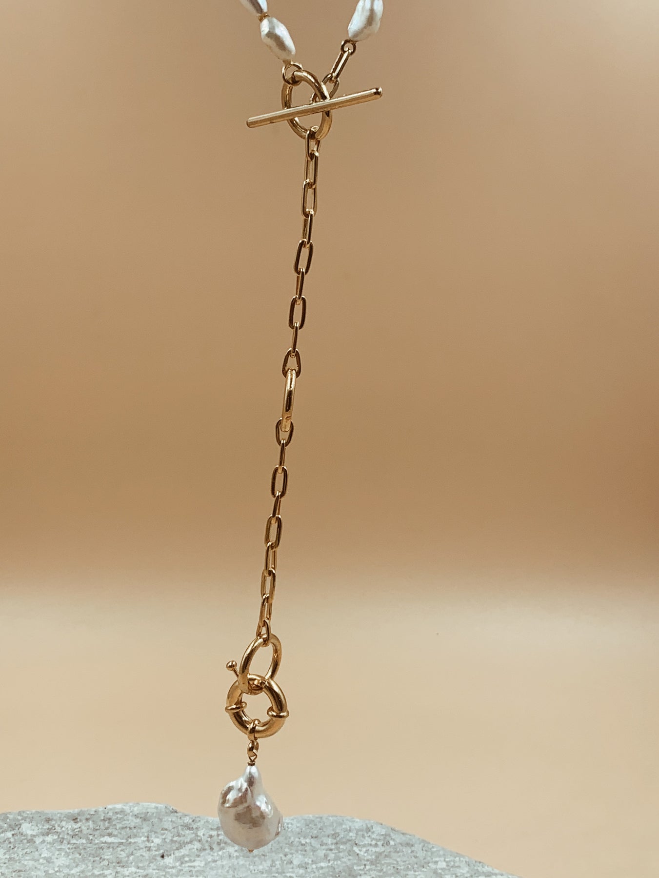 Classic Toggle Pearl Necklace – Shop Lune
